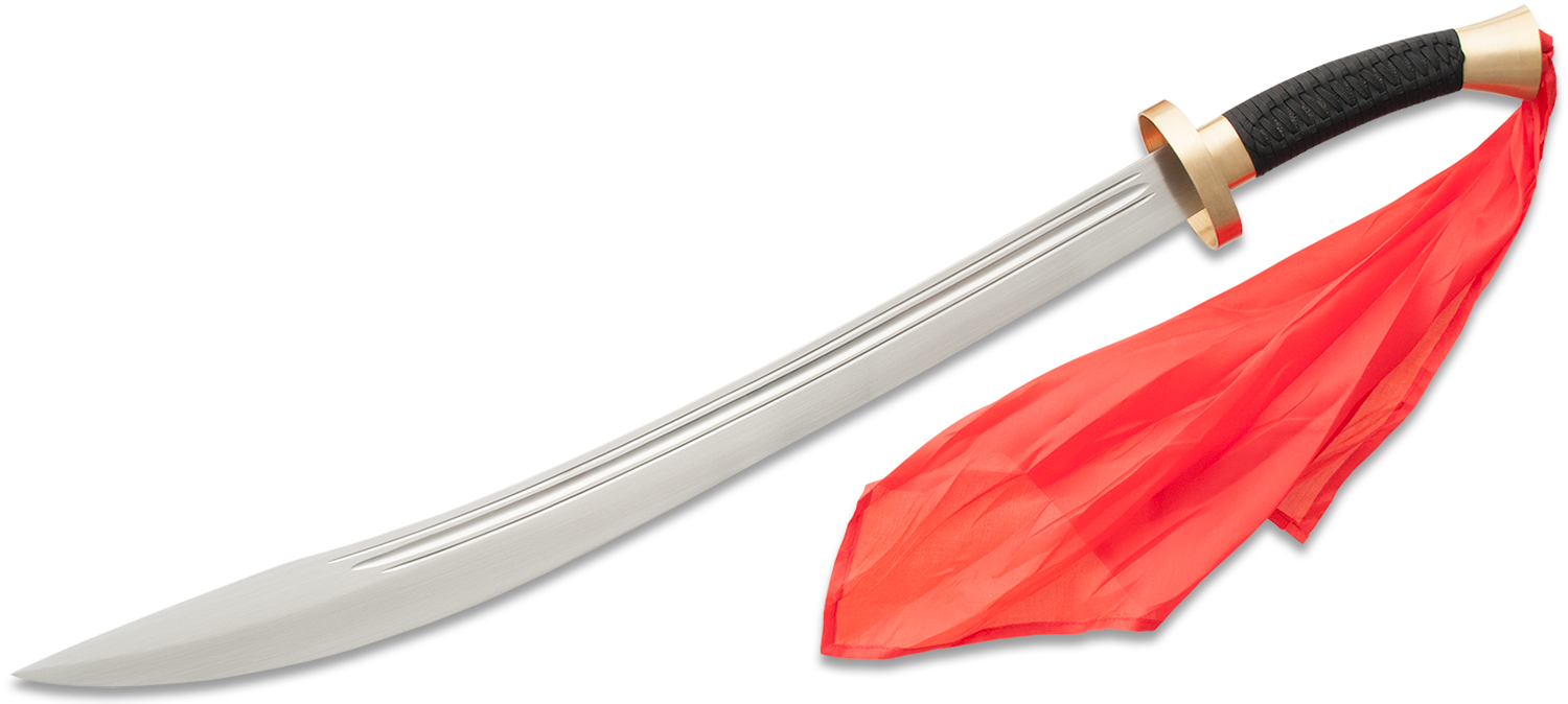 CAS Iberia Hanwei Paul Chen Oxtail Dao Broadsword 25" Blade, Black Cord ...