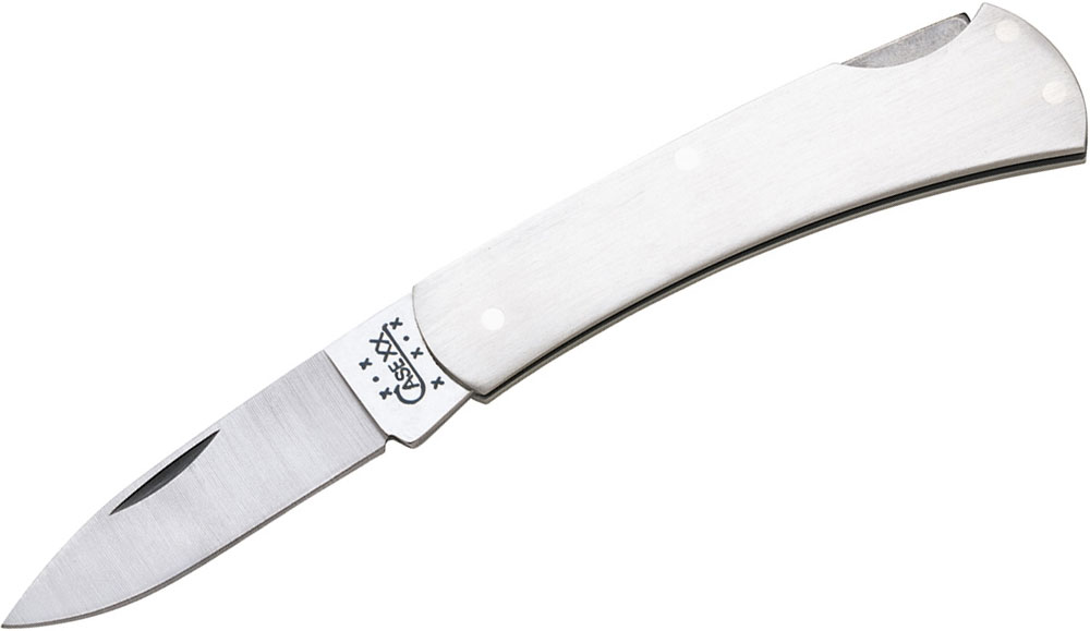Case 041 Executive Lockback Folding Knife 3" Closed, Stainless Steel ...