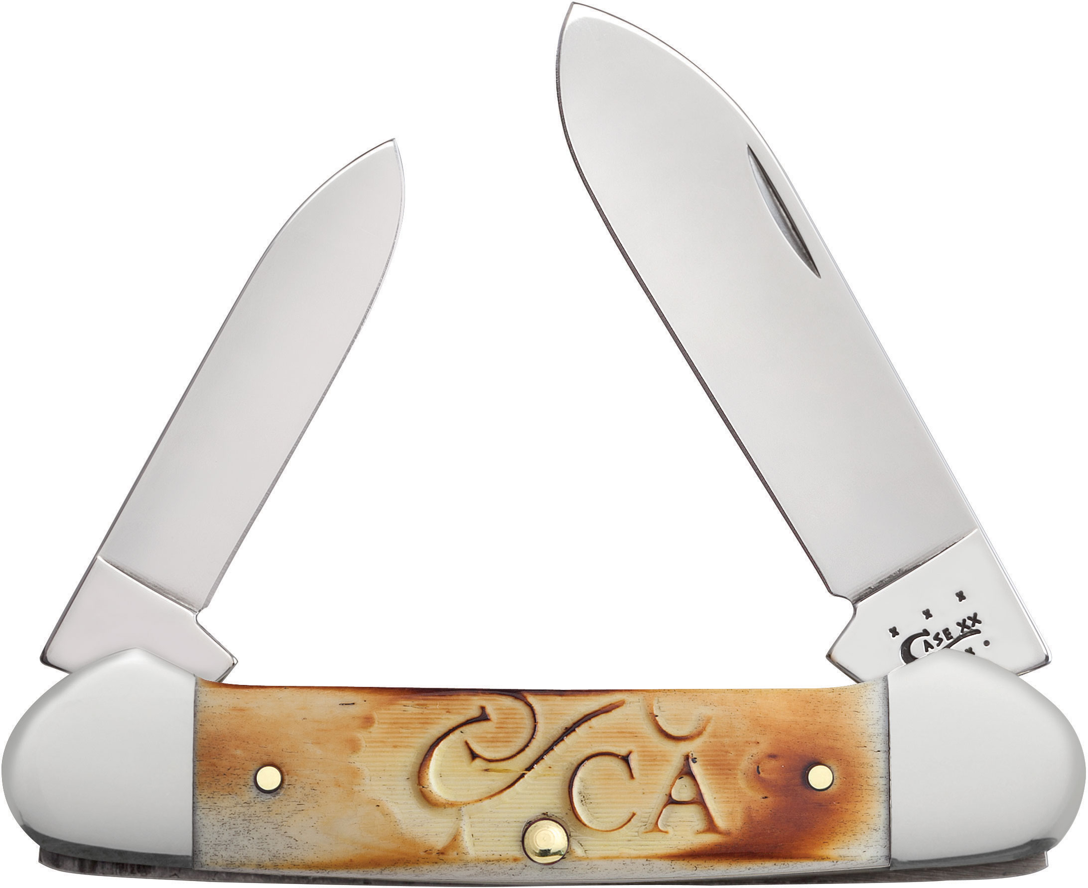 Reviews and Ratings for Case Burnt Oatmeal Carved Bone Canoe 3-5/8 ...