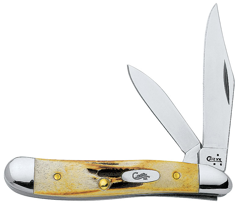 Case Burnt Bone Stag Handle Peanut ( 6.5220ss ) 2 7/8" - KnifeCenter ...