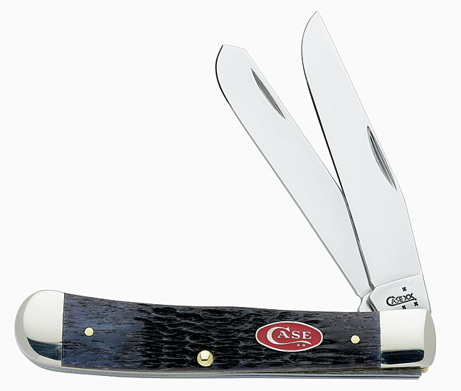 Case Roger Trapper Black Jigged Bone Handle 4-1/8" ( 6254 SS ...