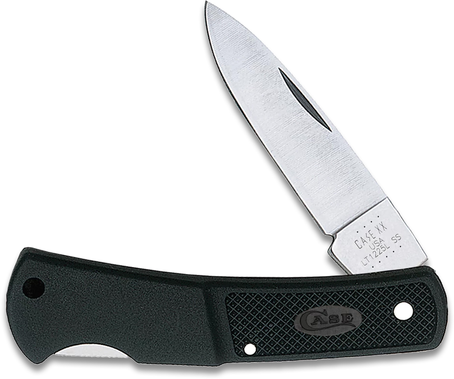 Case 156 Lockback Folding Knife 3" Closed, Black Case Caliber Synthetic ...