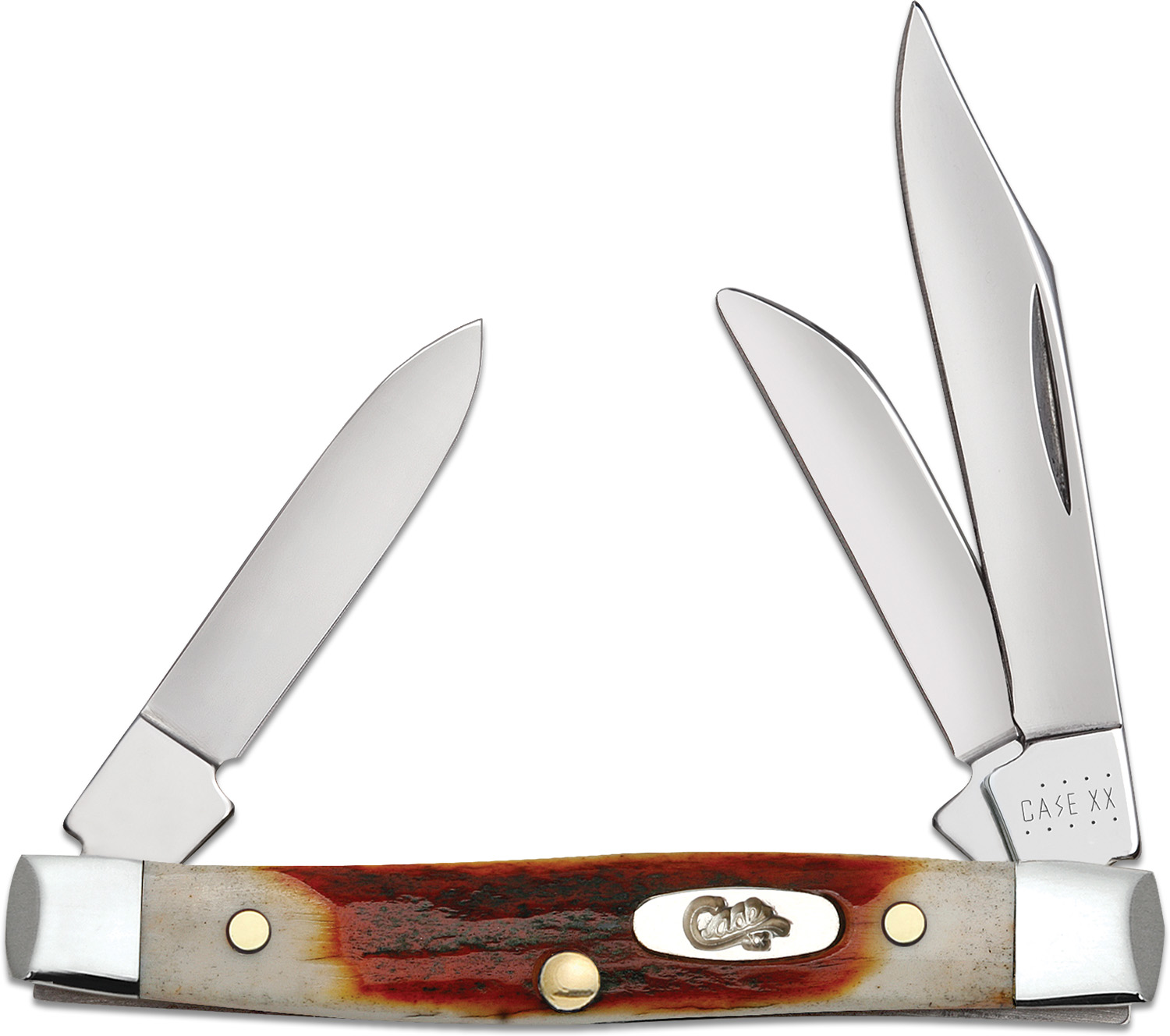 Case Red Stag Small Stockman 2-5/8" Closed (R5333 SS) - KnifeCenter - 09449