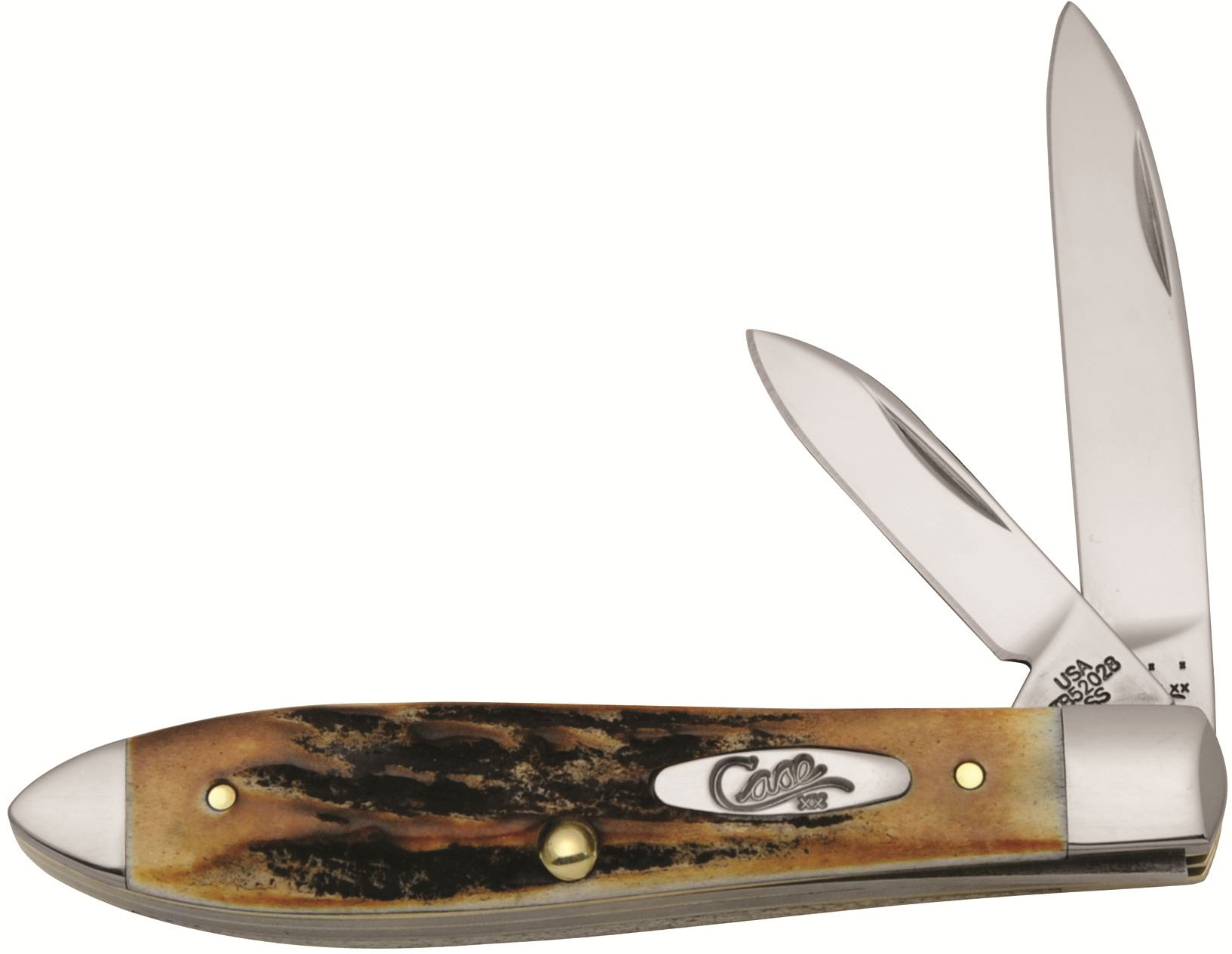 Case Genuine Stag Tear Drop Jack 3-1/2" Closed (TB52028 SS ...