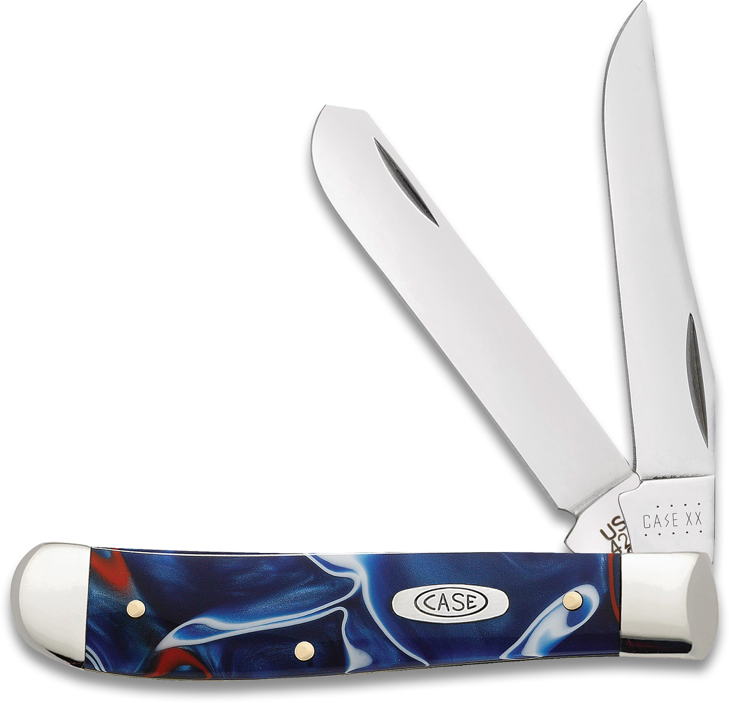Case Kirinite Patriot Mini Trapper 3-1/2" Closed (10207 SS ...