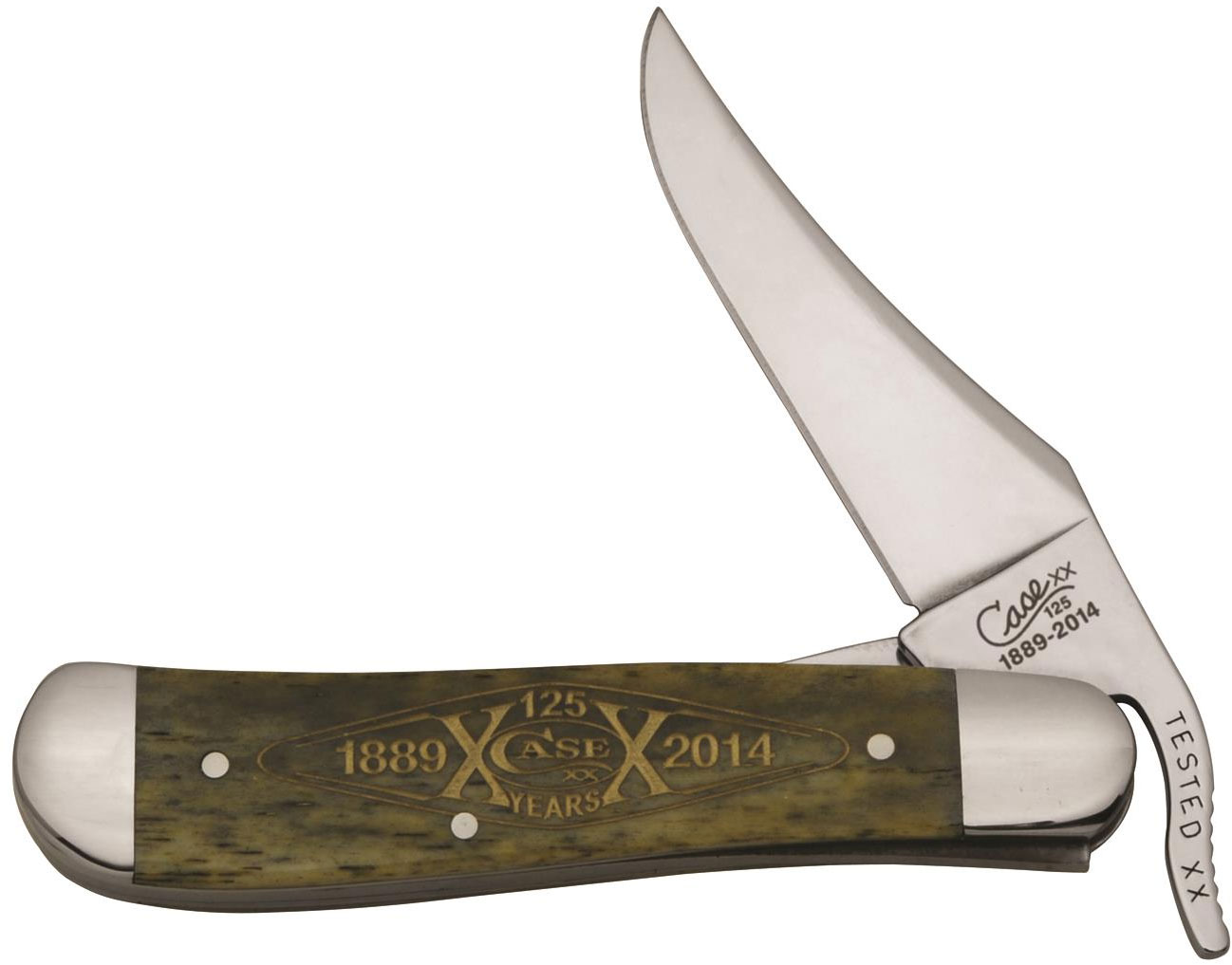Reviews and Ratings for Case 125th Anniversary Smooth Olive Green Bone ...