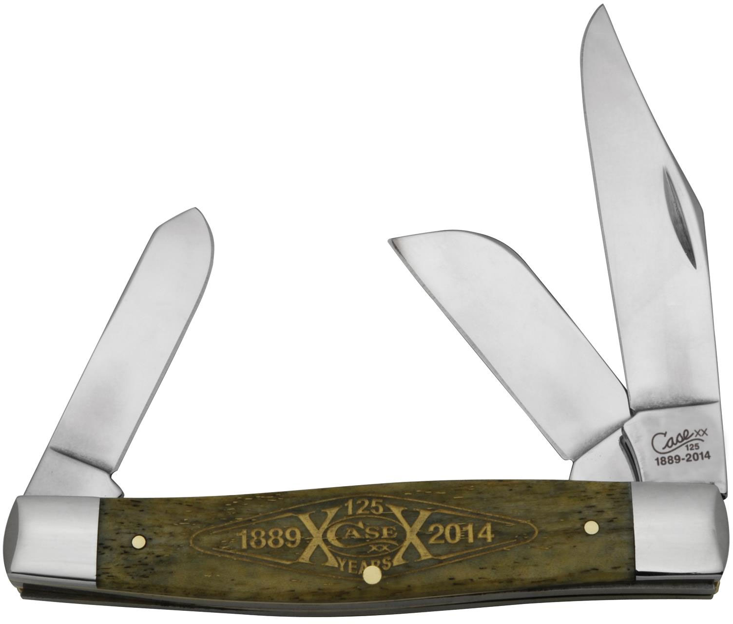 Reviews and Ratings for Case 125th Anniversary Smooth Olive Green Bone ...