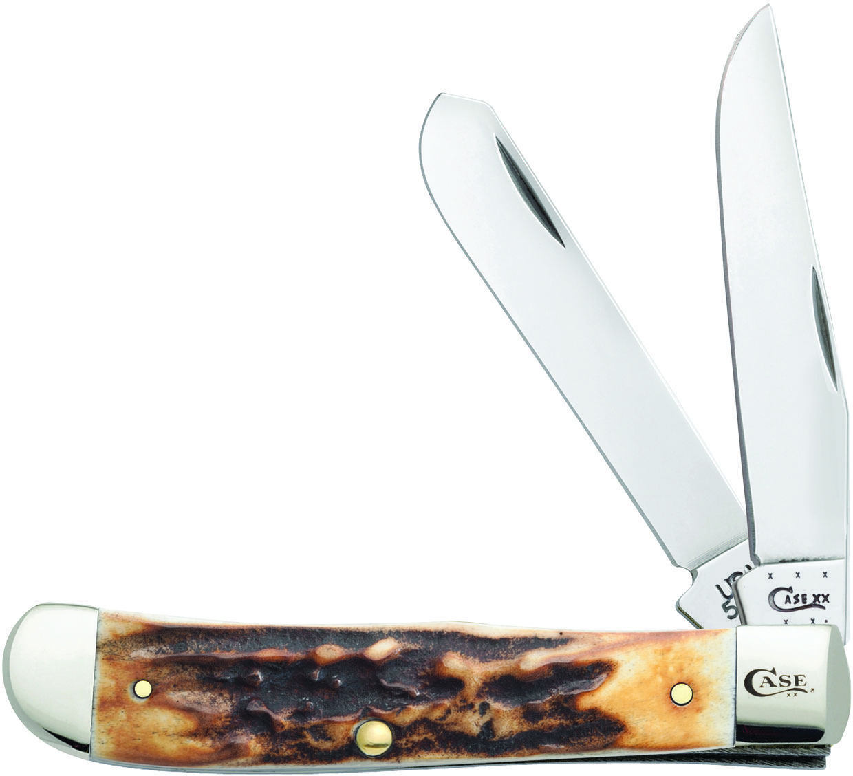 Case Prime Stag Trapper 4-1/8" Closed (5254 SS) - KnifeCenter - 12391 ...