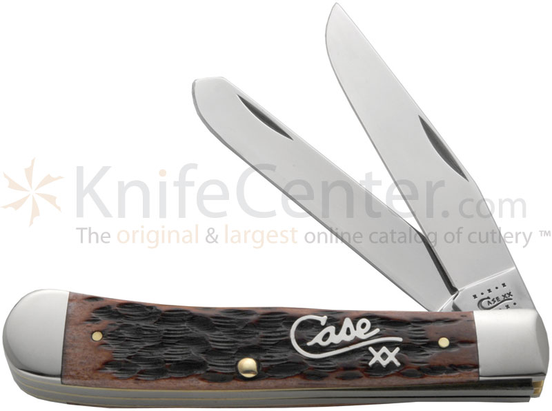 Case Silver Script Walnut Bone Trapper 4-1/8" Closed (6254 SS ...