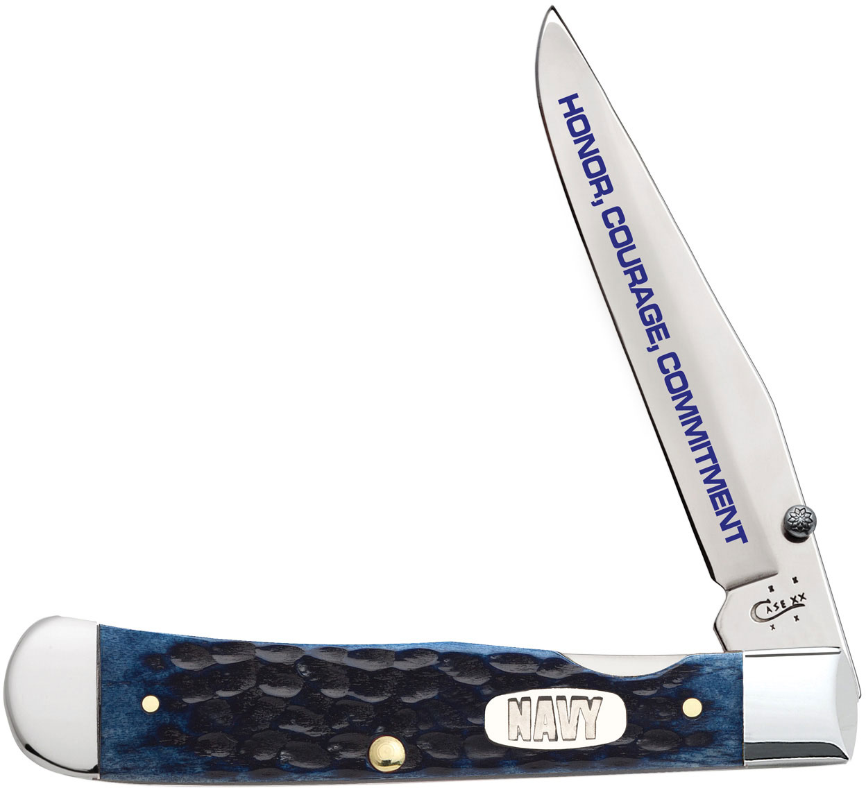 Reviews and Ratings for Case US Navy Jigged Navy Blue Bone TrapperLock ...