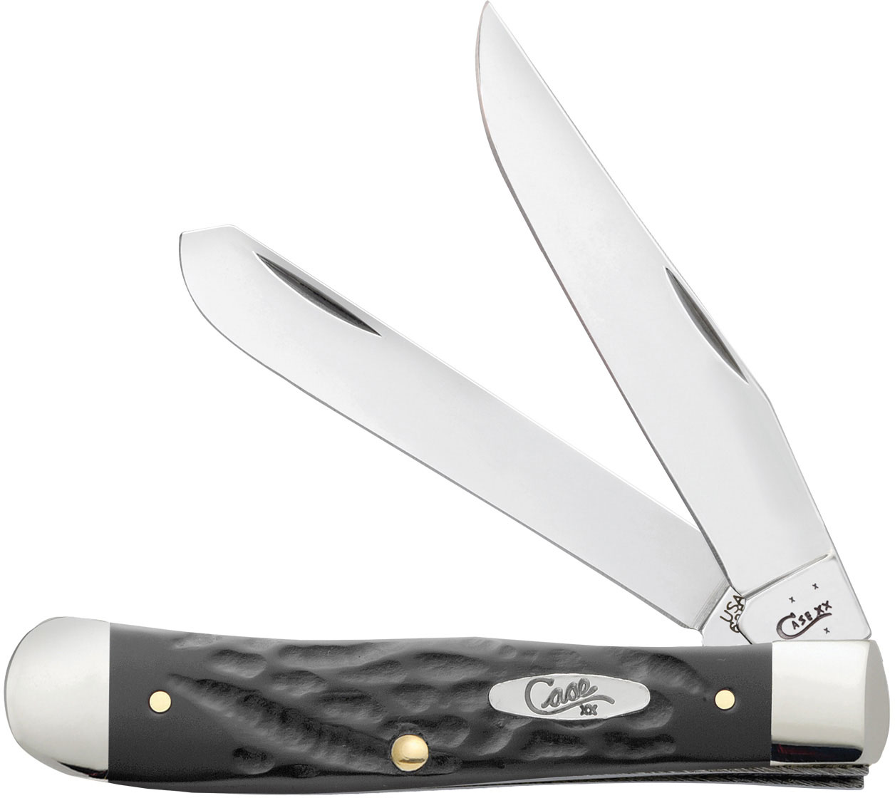 Case Black Jigged Synthetic Trapper 4-1/8" Closed (6254 SS ...