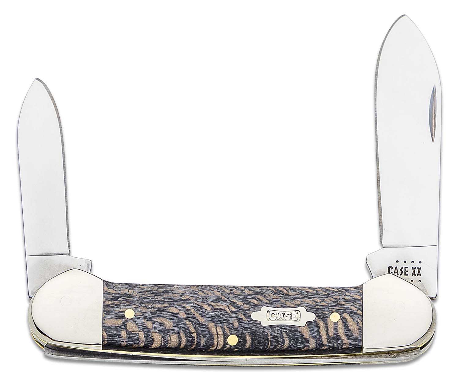Case Smooth Black Sycamore Canoe 3.63" Closed (72131 SS) - KnifeCenter ...