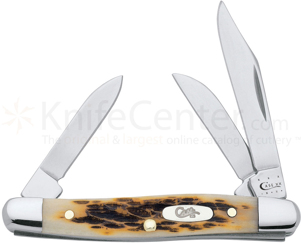 Case Amber Bone Small Stockman 2-5/8" Closed (6327 SS) - KnifeCenter ...