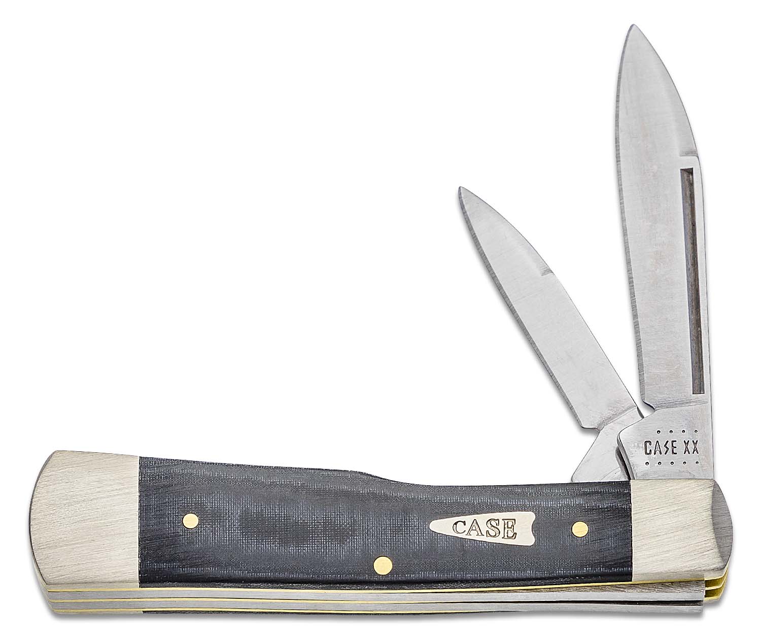 Case Smooth Black Micarta Gunstock 3.75" Closed (102130 SS ...