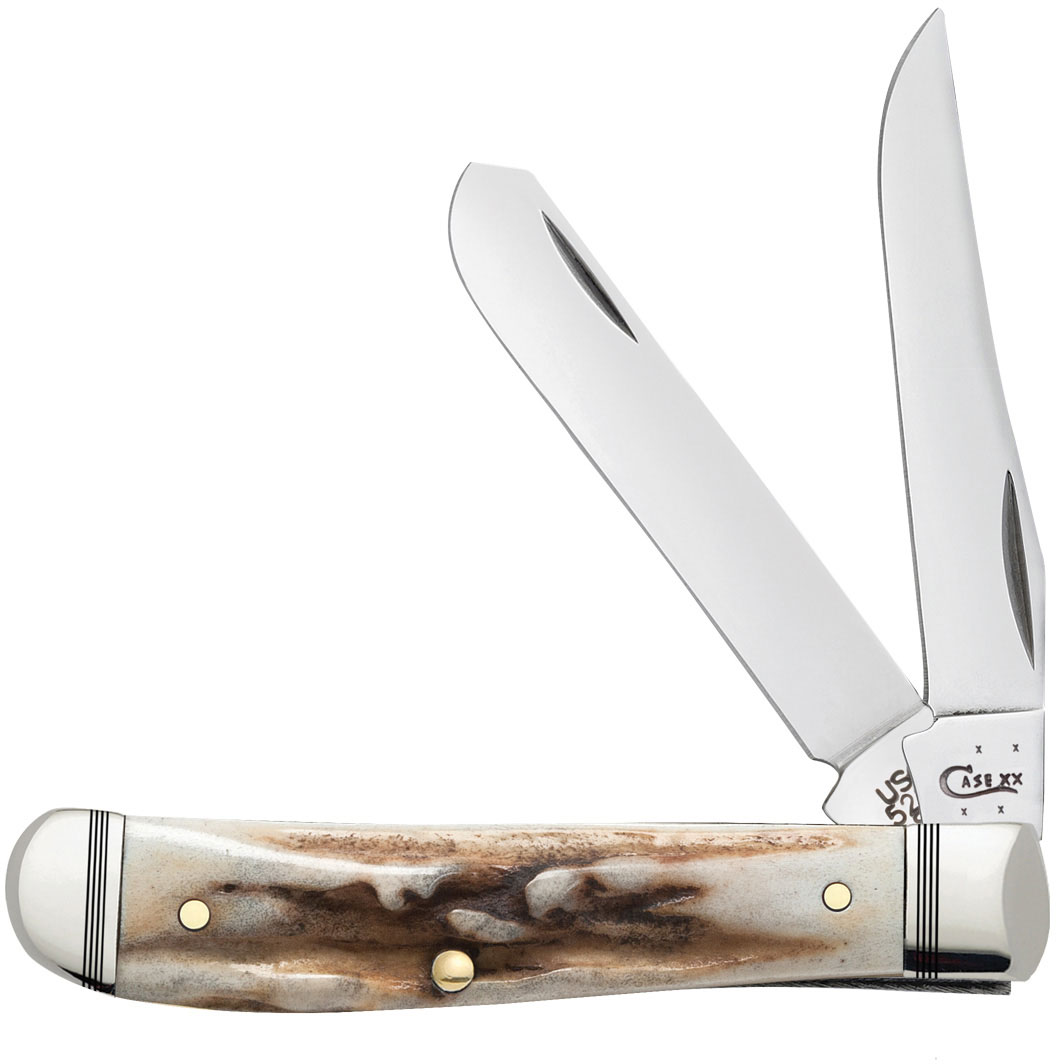 Case Prime Vintage Stag Mini Trapper 3.5" Closed (V5207 SS ...