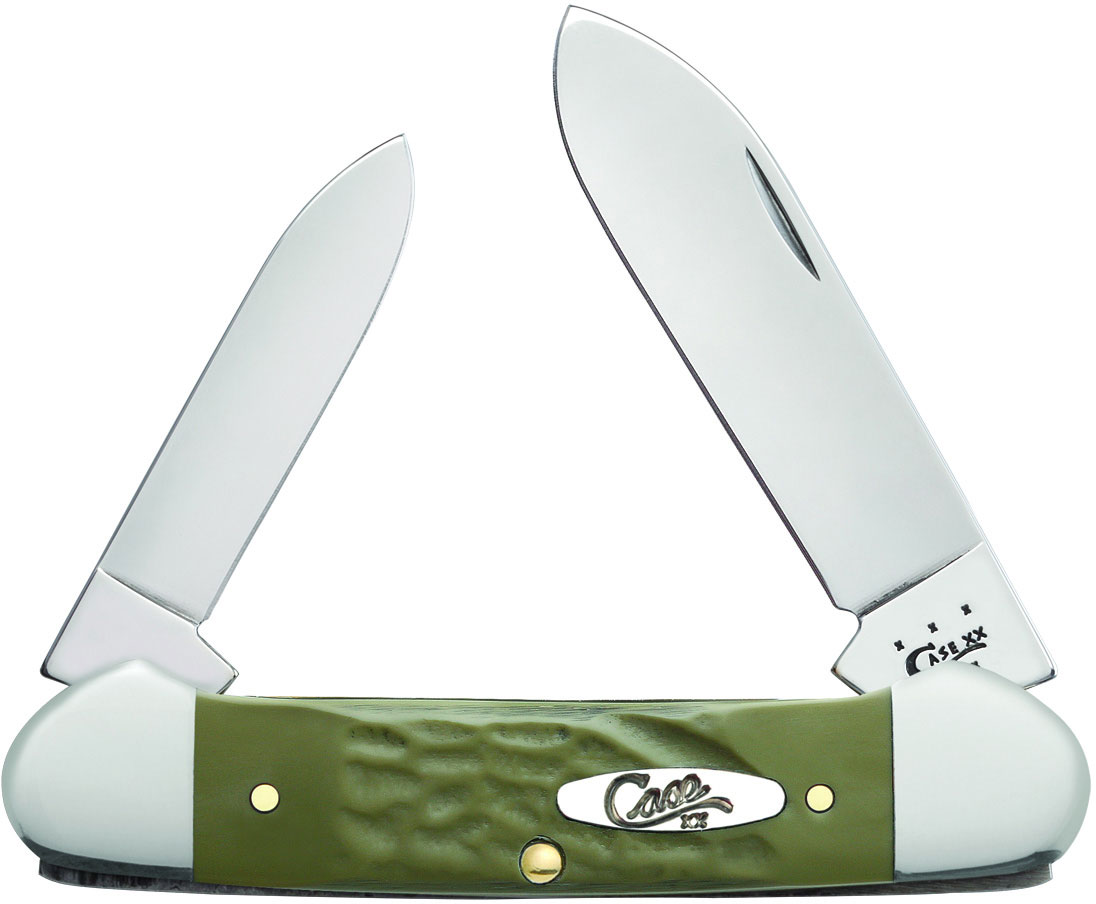 Case Rough Olive Green Synthetic Canoe 3-5/8" Closed (62131 SS ...