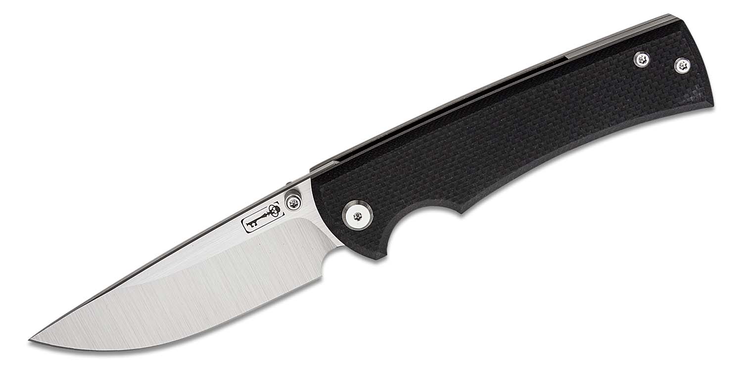 Chaves Knives Liberation 229 Folding Knife 3.625" M390 Belt Satin Drop ...
