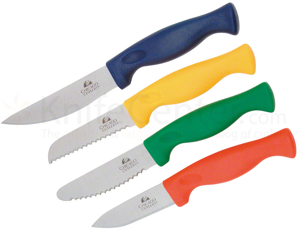Chicago Cutlery 4 Piece Paring/Utility Knife Set - KnifeCenter - C00247 ...