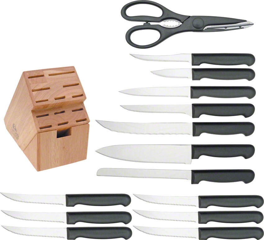 Chicago Cutlery Basics 15 Piece Knife Set - KnifeCenter - C49115 ...