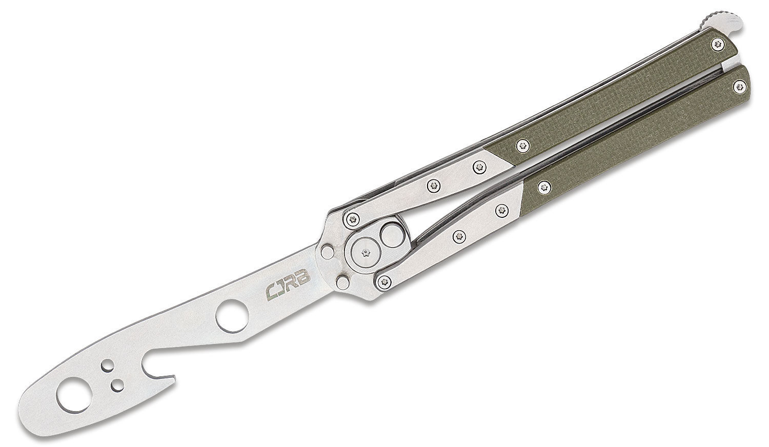 CJRB Cutlery Kinetic-Flip AUTO Butterfly Multi-Tool, 3.93" Stonewashed ...