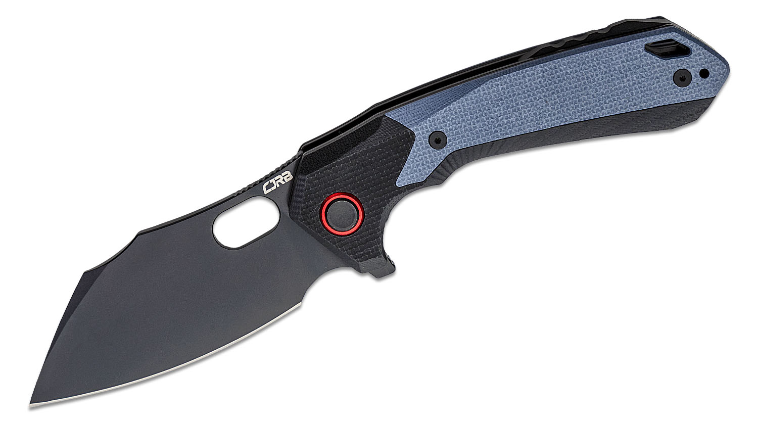 CJRB Cutlery Caldera Flipper Knife 3.5" AR-RPM9 Black PVD Modified ...