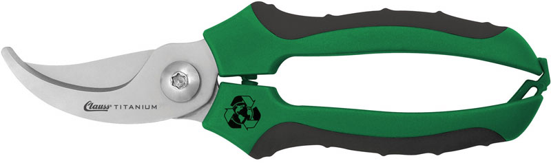 Clauss Enviro-Line Titanium Bonded 8" Garden/Floral Pruner (Recycled ...