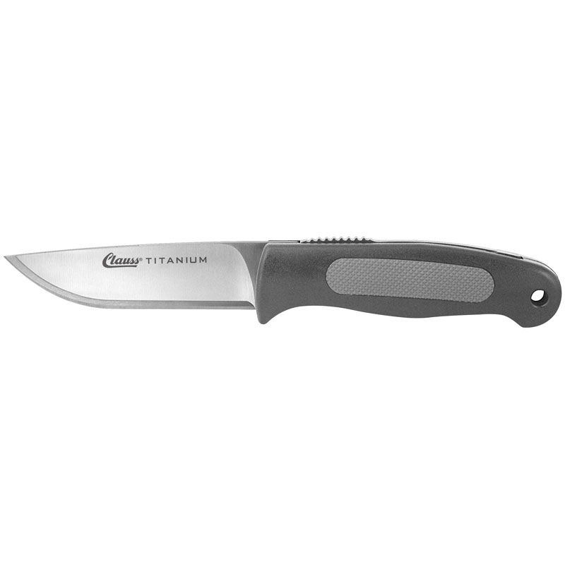 Clauss TigerSharp™ Titanium Bonded® Fixed Blade Knife With TigerSharp ...