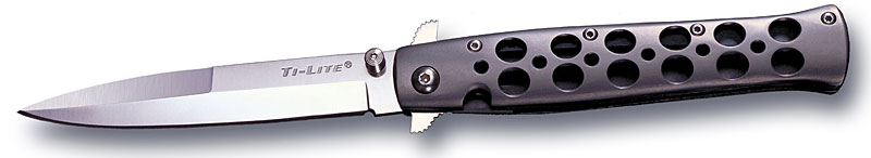 Cold Steel Ti-Lite w/4" VG-1 Stainless Steel Blade, Titanium Handle ...