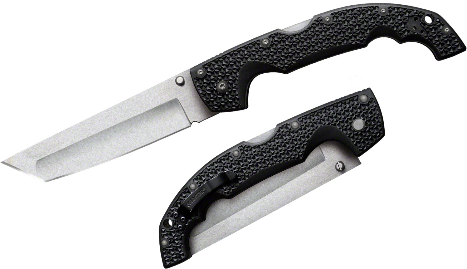 Cold Steel 29TXT Ex. Large Voyager 5-1/2" Stonewash Plain Tanto Blade ...