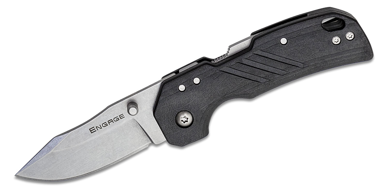 Cold Steel Engage ATLAS Lock Folding Knife 2.5" 4116 Stonewashed Clip ...