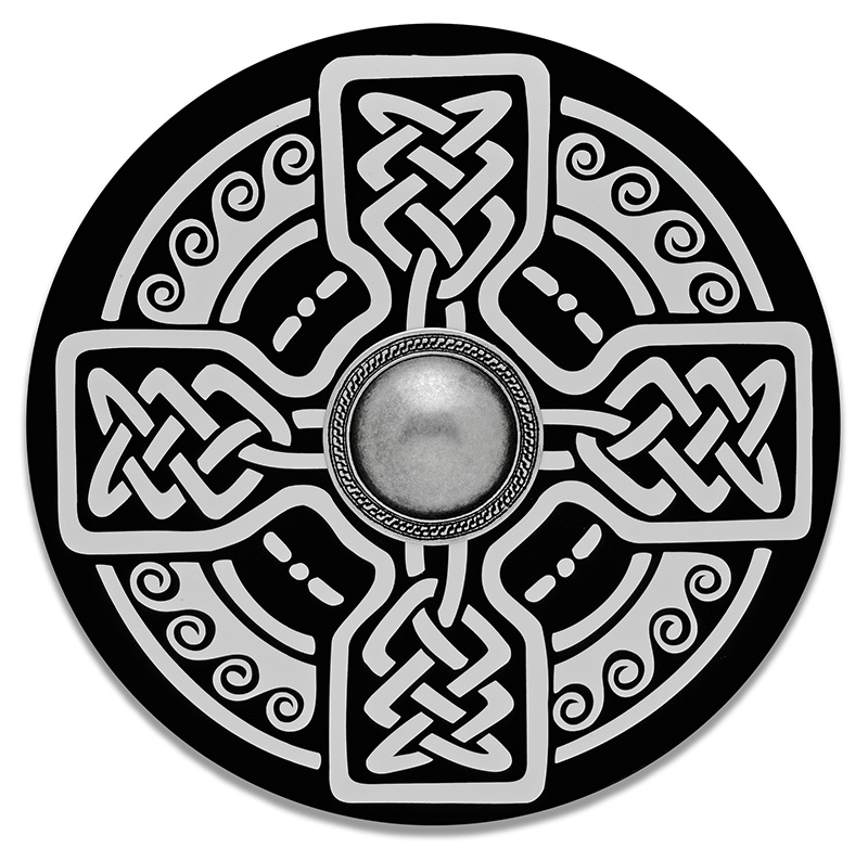 Spanish Made Wooden Celtic Shield - KnifeCenter - AR22281 - Discontinued