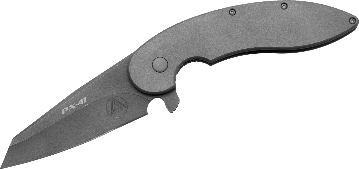 Combative Edge PX-41 Flipper 3.75" S35VN Bead Blasted Plain Blade ...