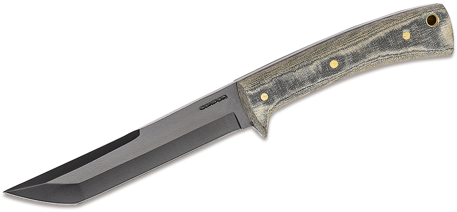 Condor Tool & Knife CTK270-66HC Garuda Tanto Knife 6" Carbon Steel ...