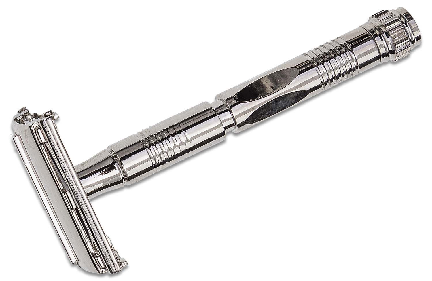Parker Brass Metal, Nickel Plated Butterfly Safety Razor 4-1/4" Overall ...