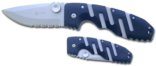 Columbia River Steve Ryan Model Seven Design Combo Edge 3.38" blade ...