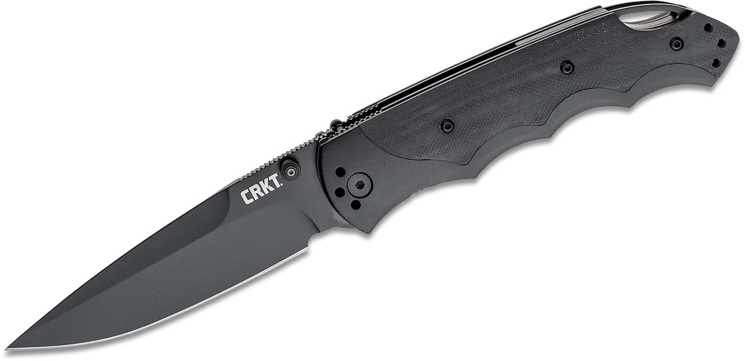Columbia River CRKT Fire Spark (Tactical) Assisted 3.875" Black Blade ...
