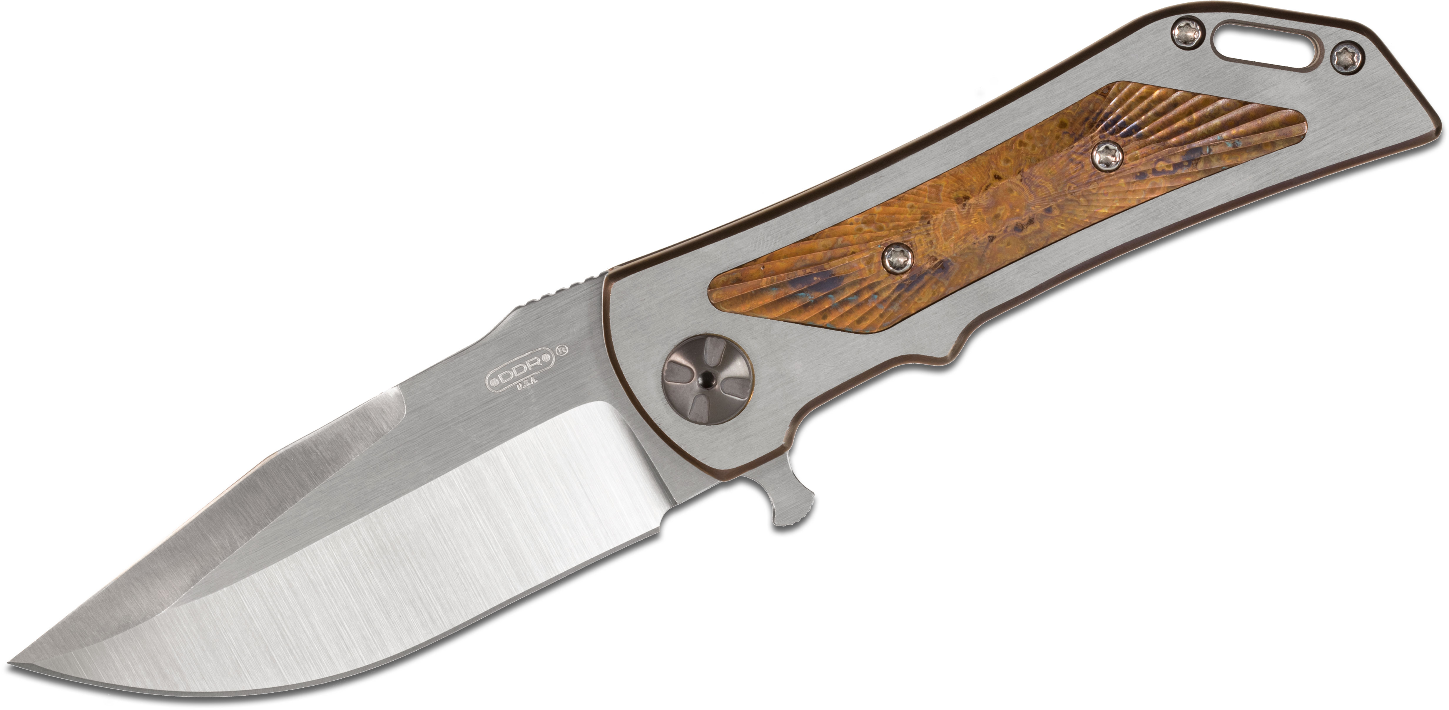 Darrel Ralph Designs Custom V4 Dominator Flipper 3.75" S35VN Satin ...