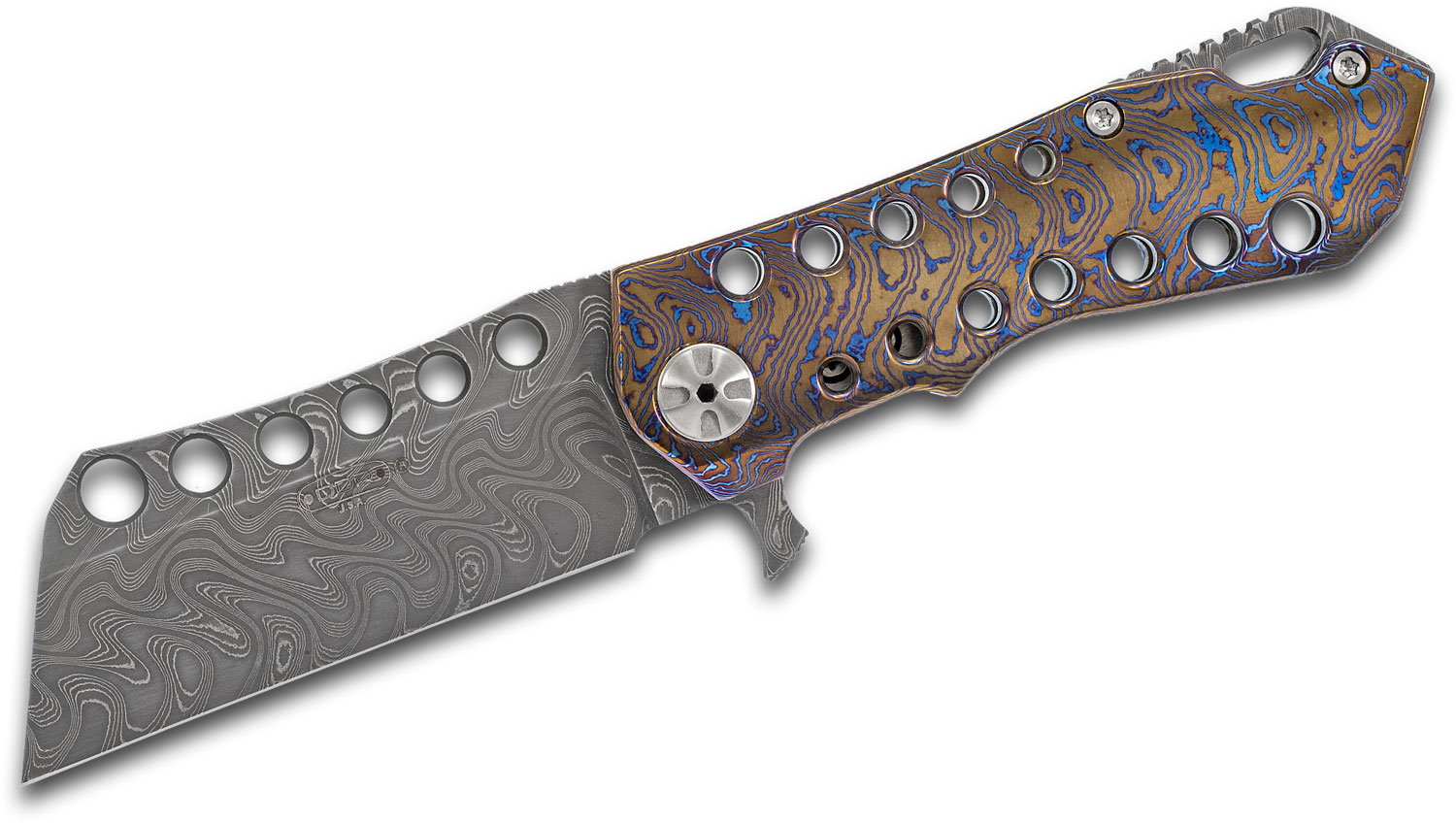 Darrel Ralph Designs Custom MOAB Hacker Flipper Knife 3.625" Nichols ...