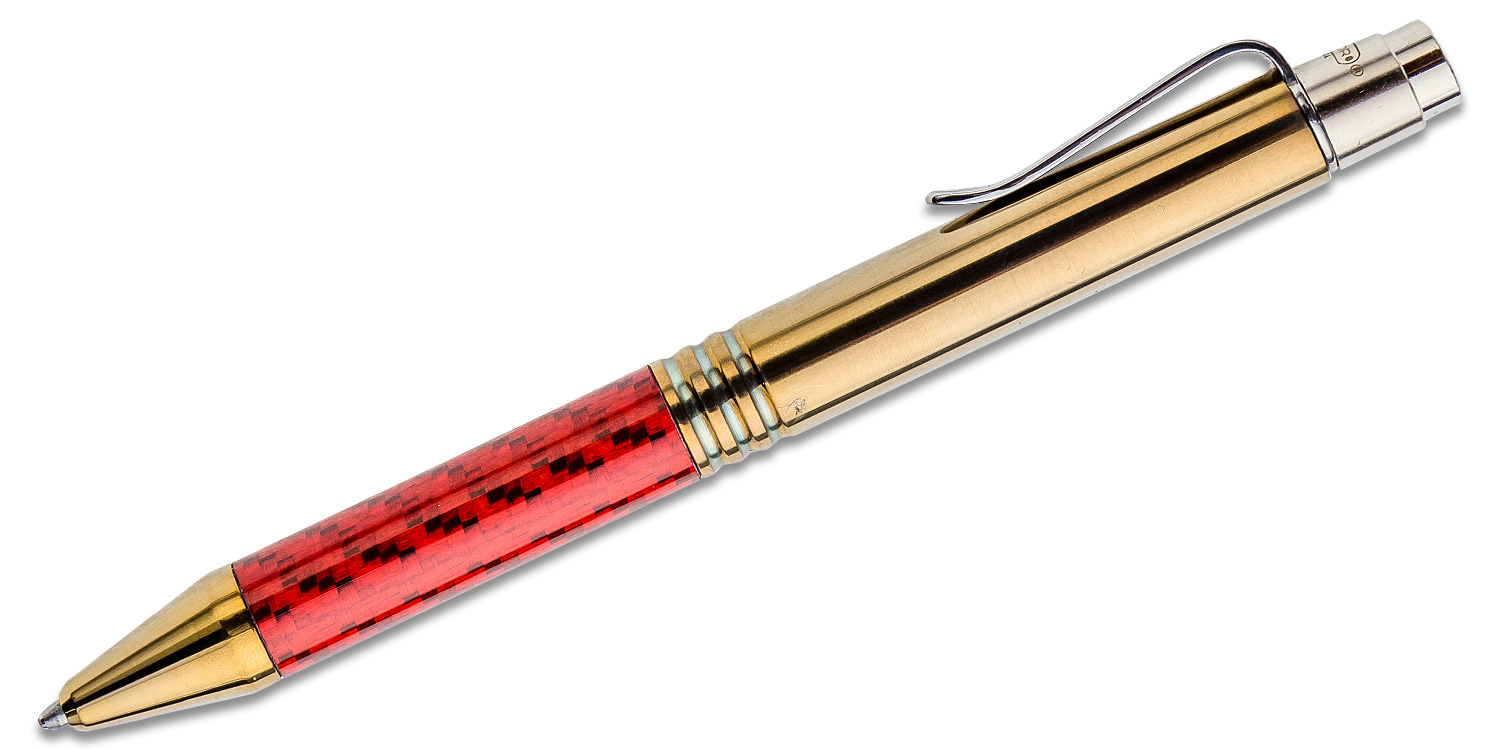 Darrel Ralph Designs Custom DDR Slim Line Titanium Go Pen, Red Carbon ...