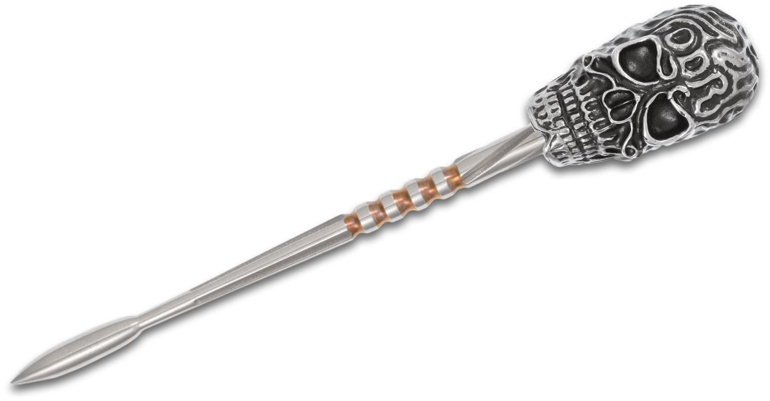 Darrel Ralph Designs Custom Bronze/Silver Titanium Scorpion Skull Push ...