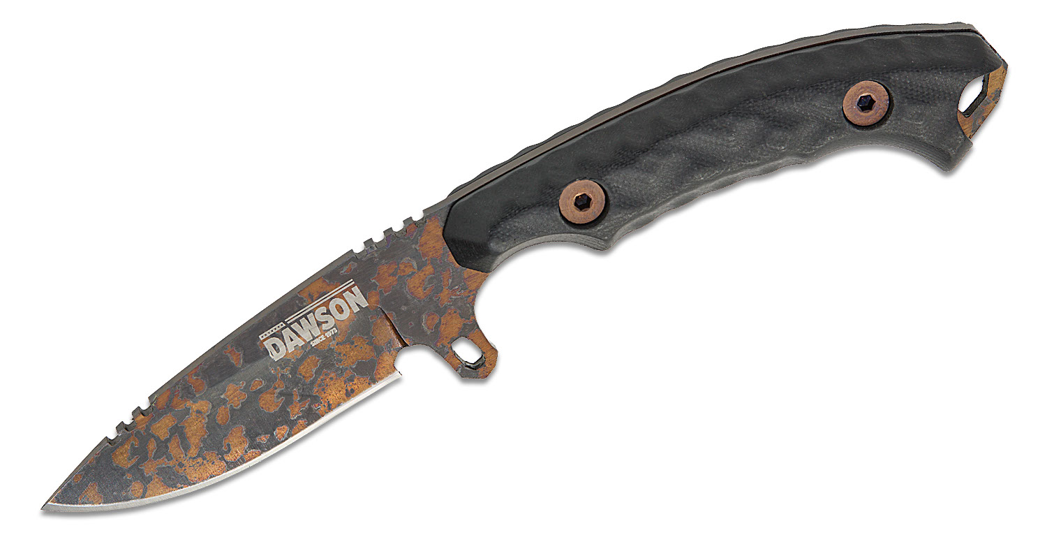 Dawson Knives Companion Fixed Blade Knife 2.63" 80CRV2 Wildfire Drop ...