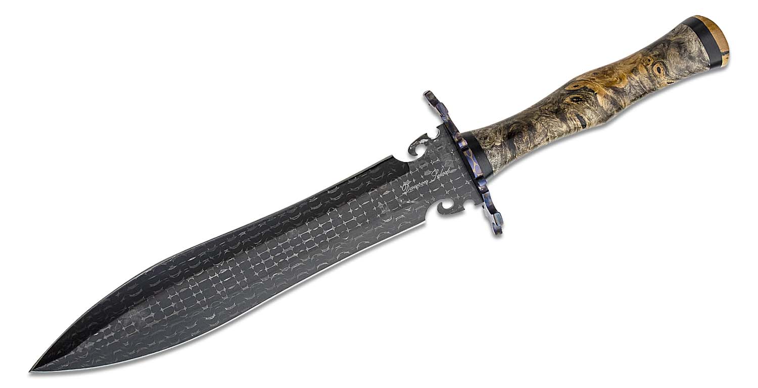 Dawson Knives Custom Select Titus Short Sword 10.75" Damascus Double ...