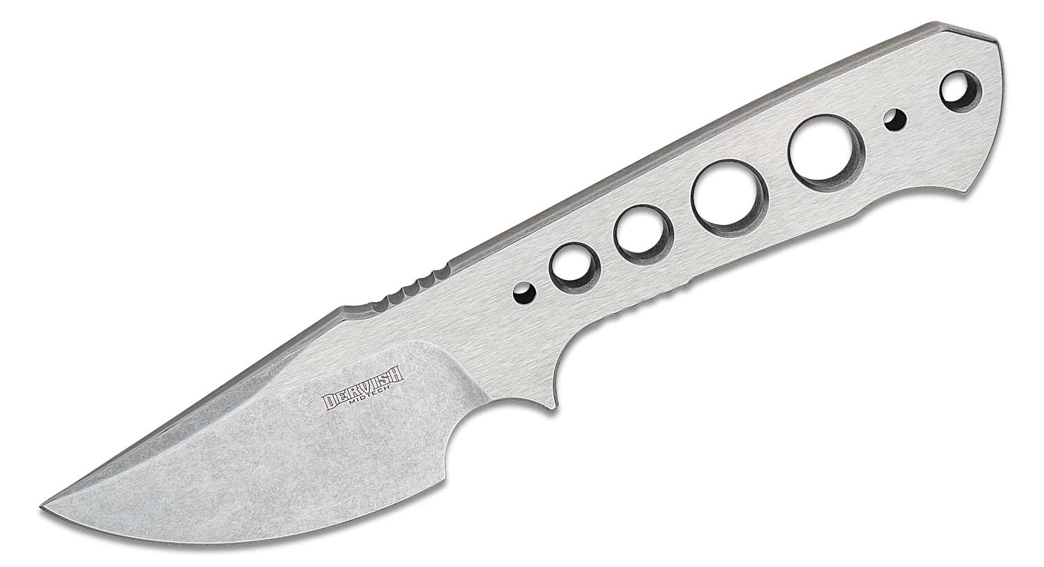 Dervish Knives Mid-Tech Prima Fixed Blade Knife 3.5" Nitro-V Two-Tone ...