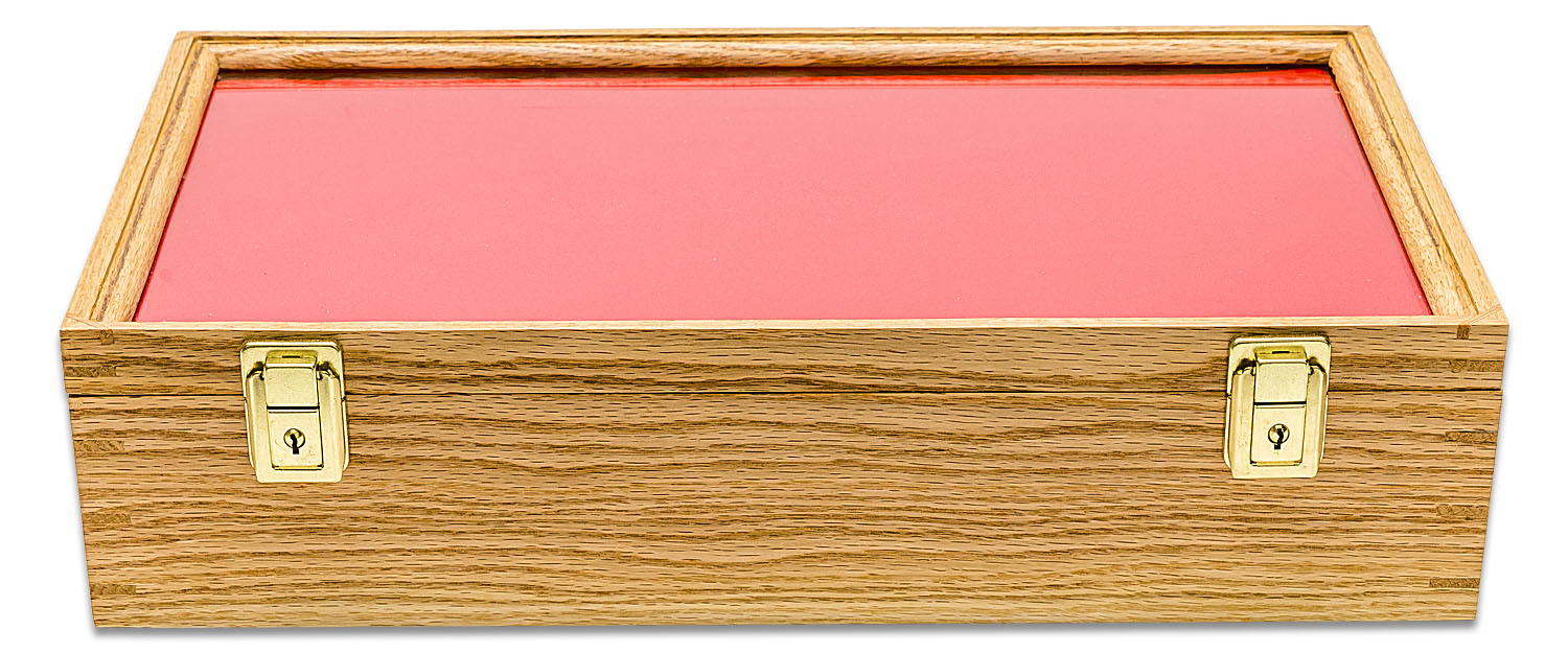 Reviews and Ratings for S&D Enterprises Oak Wood Hinged Display Case 12 ...