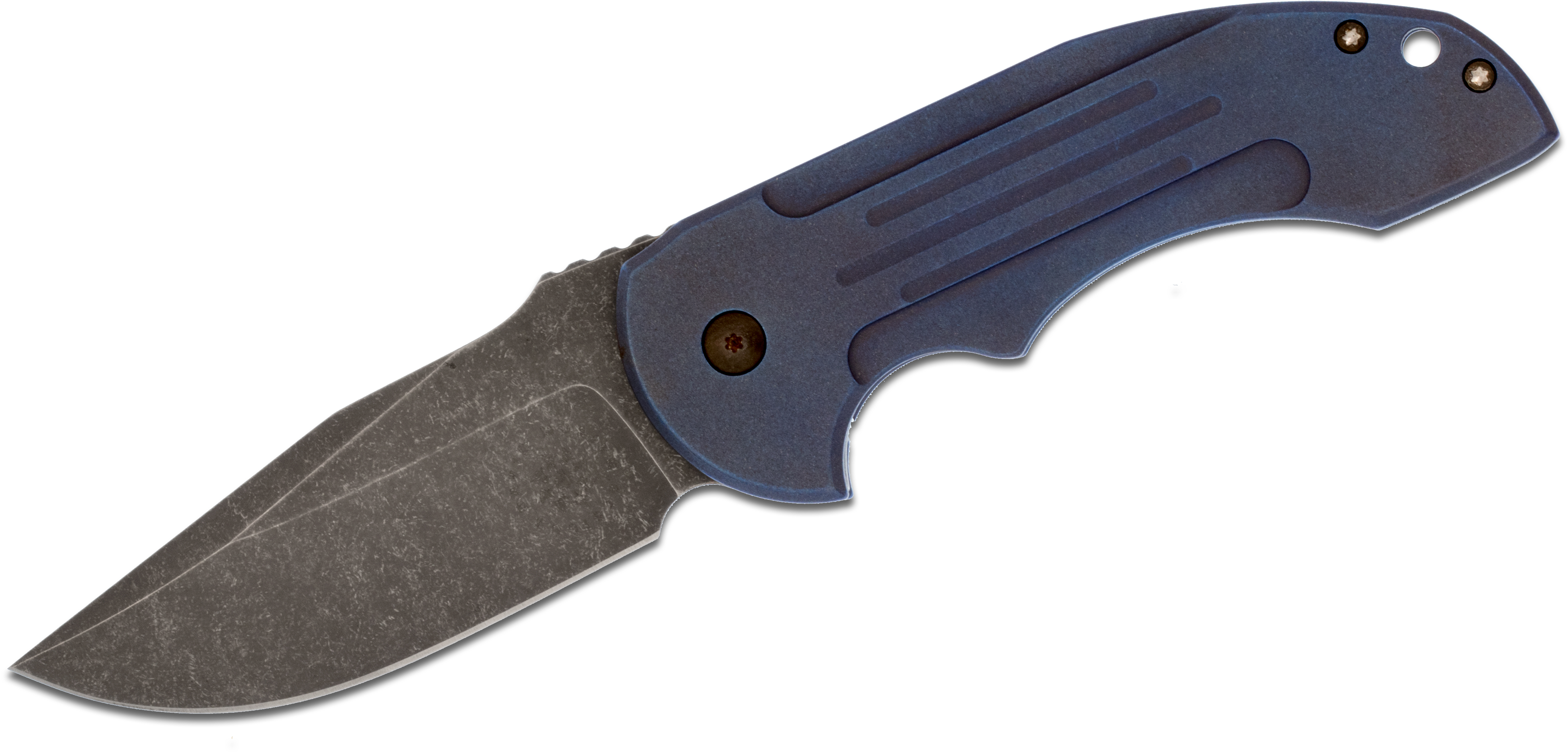 David Mosier Knives Customized Crossfire Mid-Tech Flipper 3.5" Acid ...