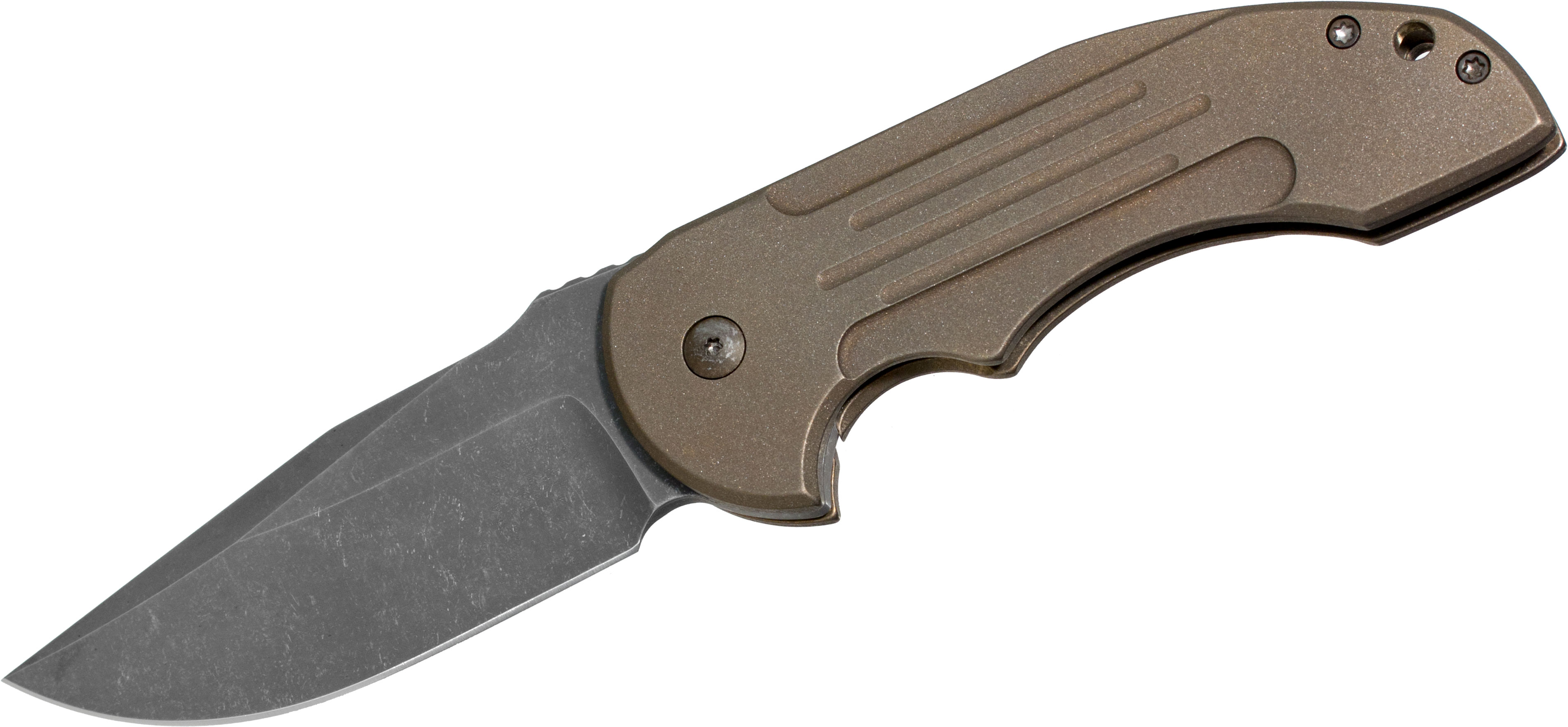 David Mosier Knives Customized Crossfire Mid-Tech Flipper 3.5" Acid ...