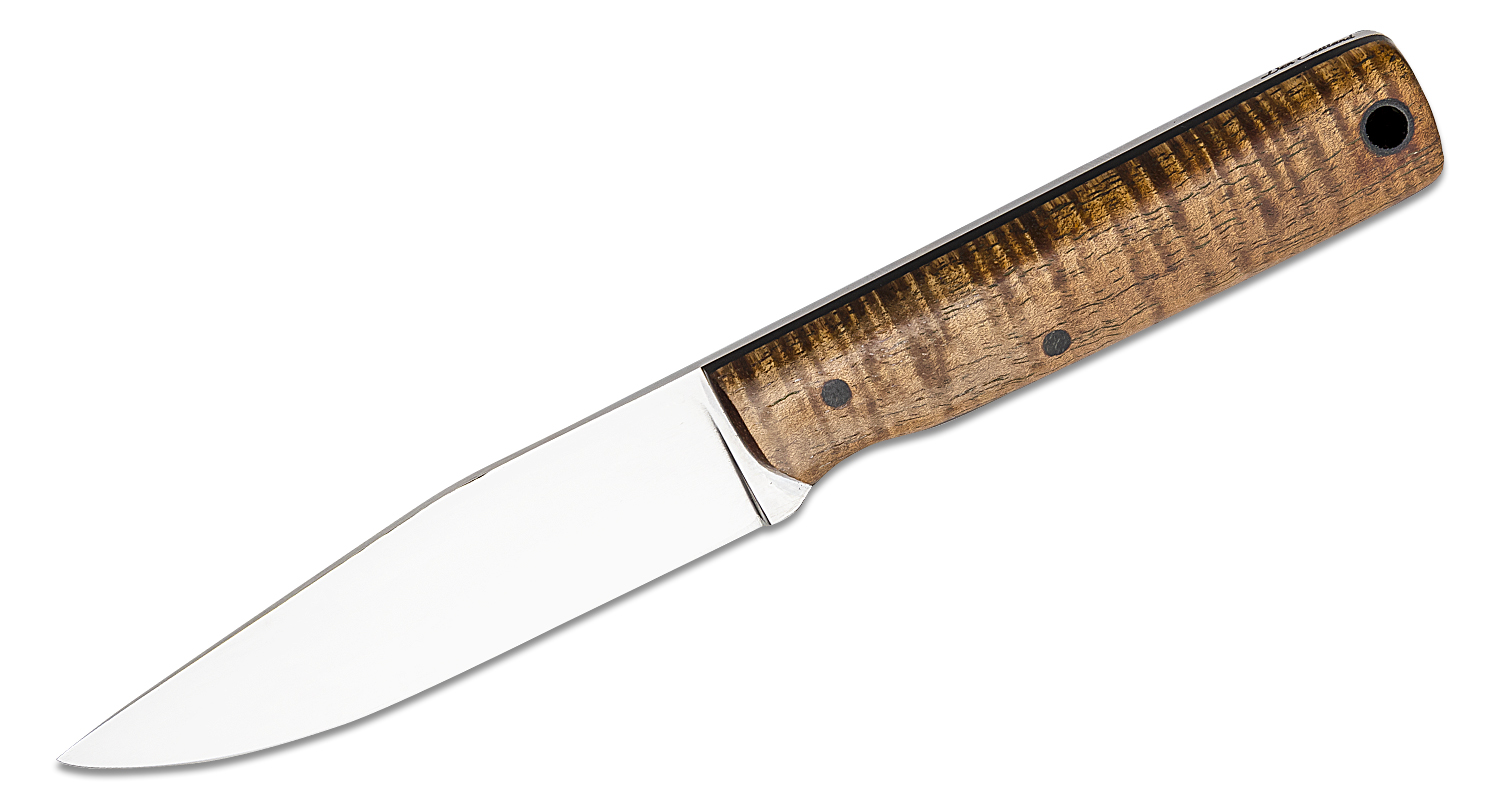 Dogwood Custom Knives Cub 3.5" CPM-MagnaCut Fixed Blade Knife, Maple ...
