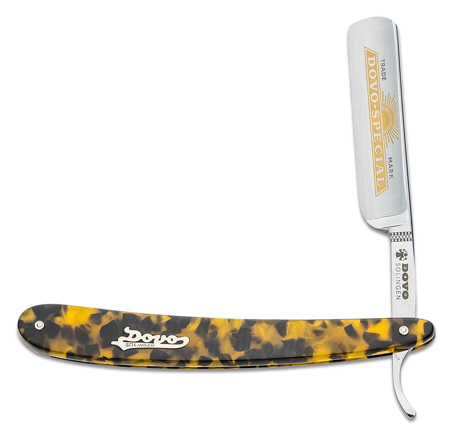 DOVO Special Straight Razor Gold-Etched 5/8" Full Hollow Ground Carbon ...