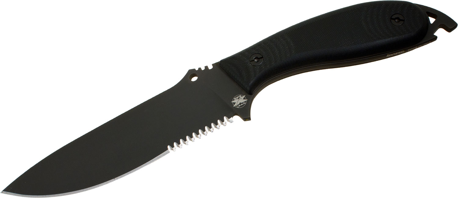 DPx Gear HEFT 6 Assault Fixed 6" Black Combo Blade, Black G10 Handles ...