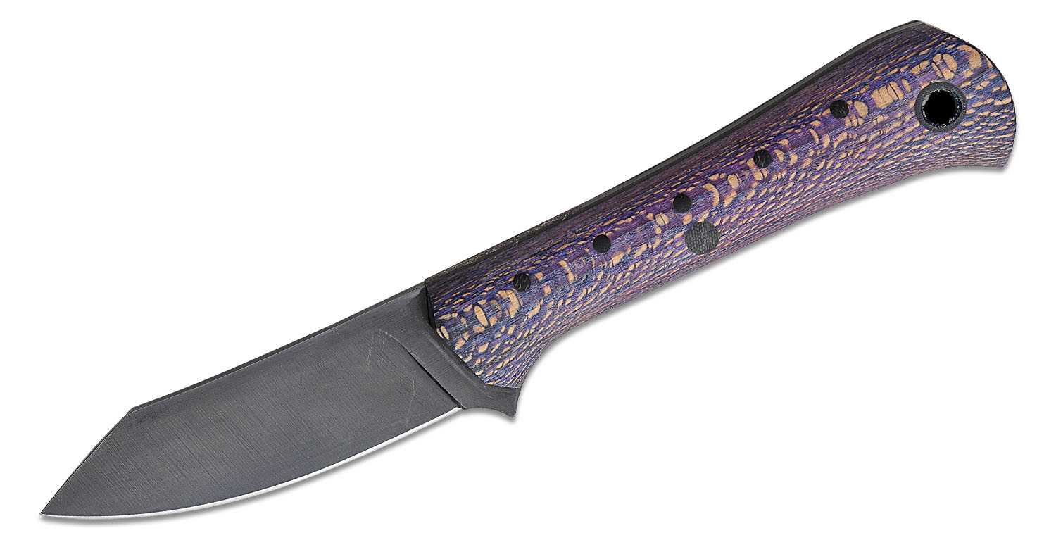 Dragonfly Blade Works Cayman 3.2" 8670 Fixed Blade, Sycamore Handles ...